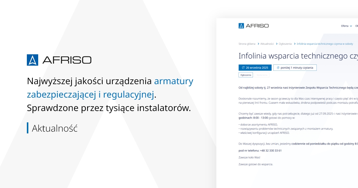 Zautomatyzowana i bezobsługowa praca instalacji dzięki zaworom ...