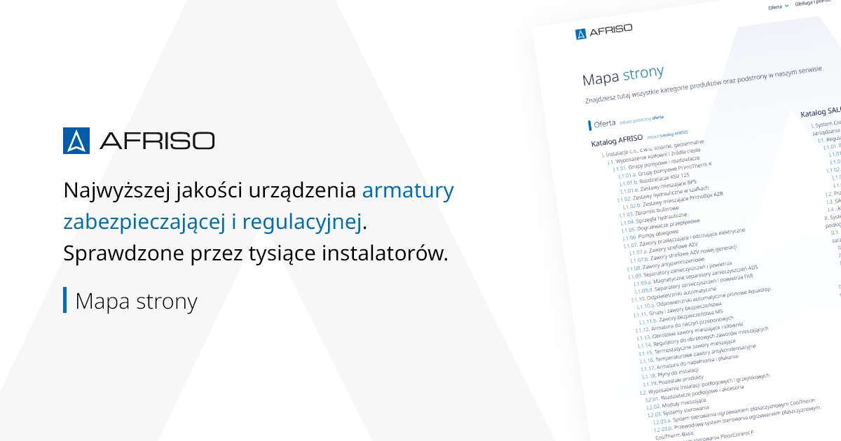Mapa strony - AFRISO.pl